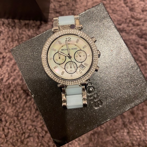 Michael Kors | Accessories | Michael Kors Watch Parker Chronograph ...